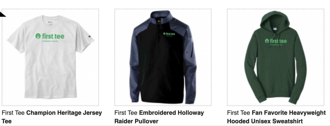 First Tee Online Apparel Store Now Open - First Tee - Howard County
